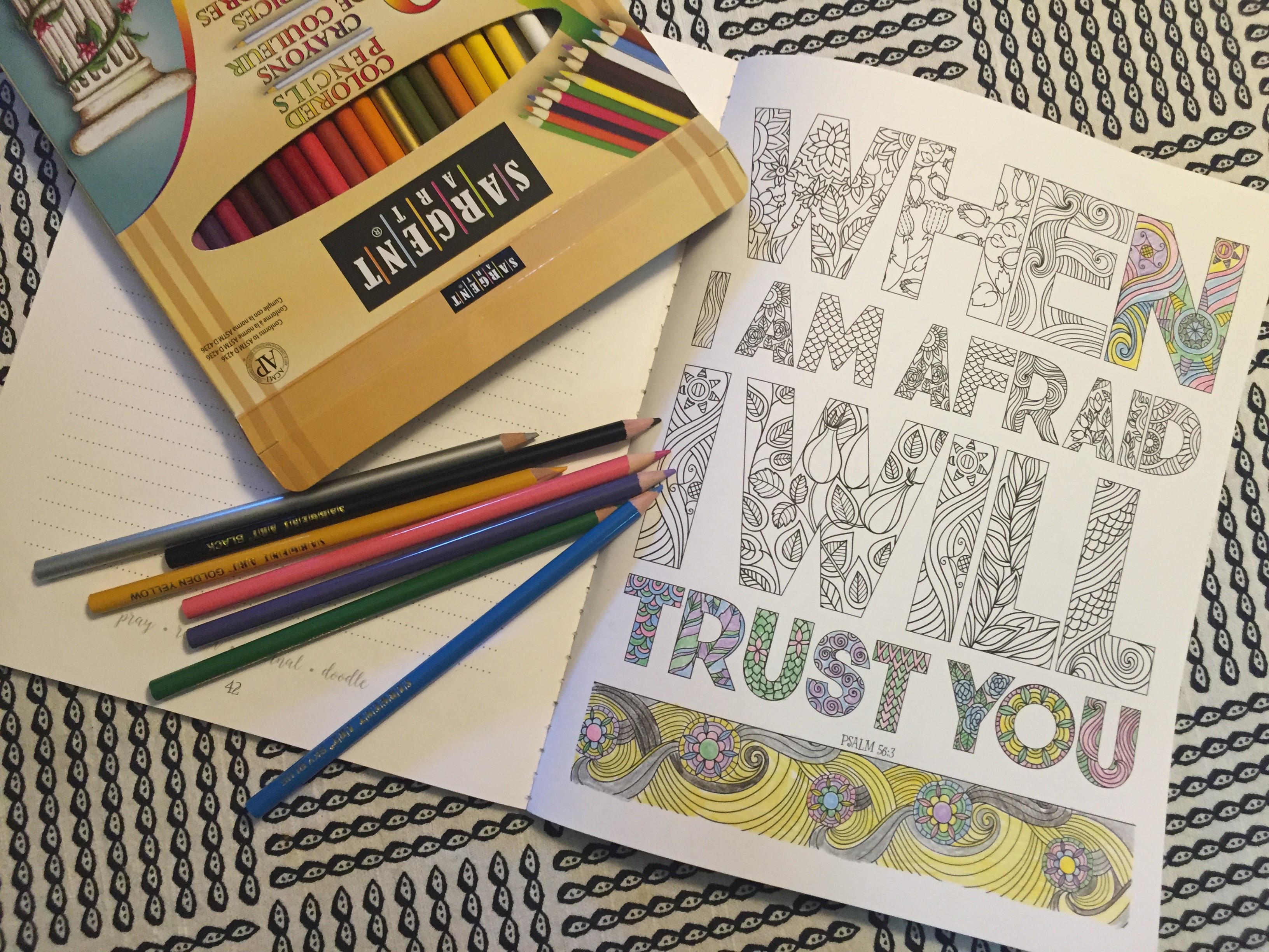 Book Review: Live Fearless: An Adult Coloring Book – The Pajama Chef