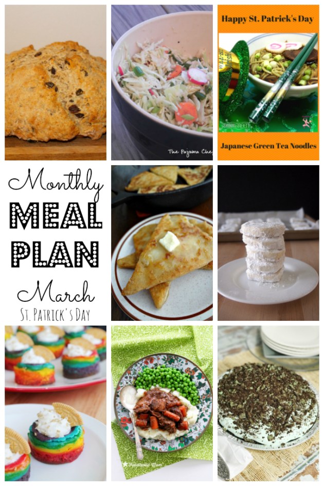 Menu Plan: St. Patrick’s Day Style! – The Pajama Chef